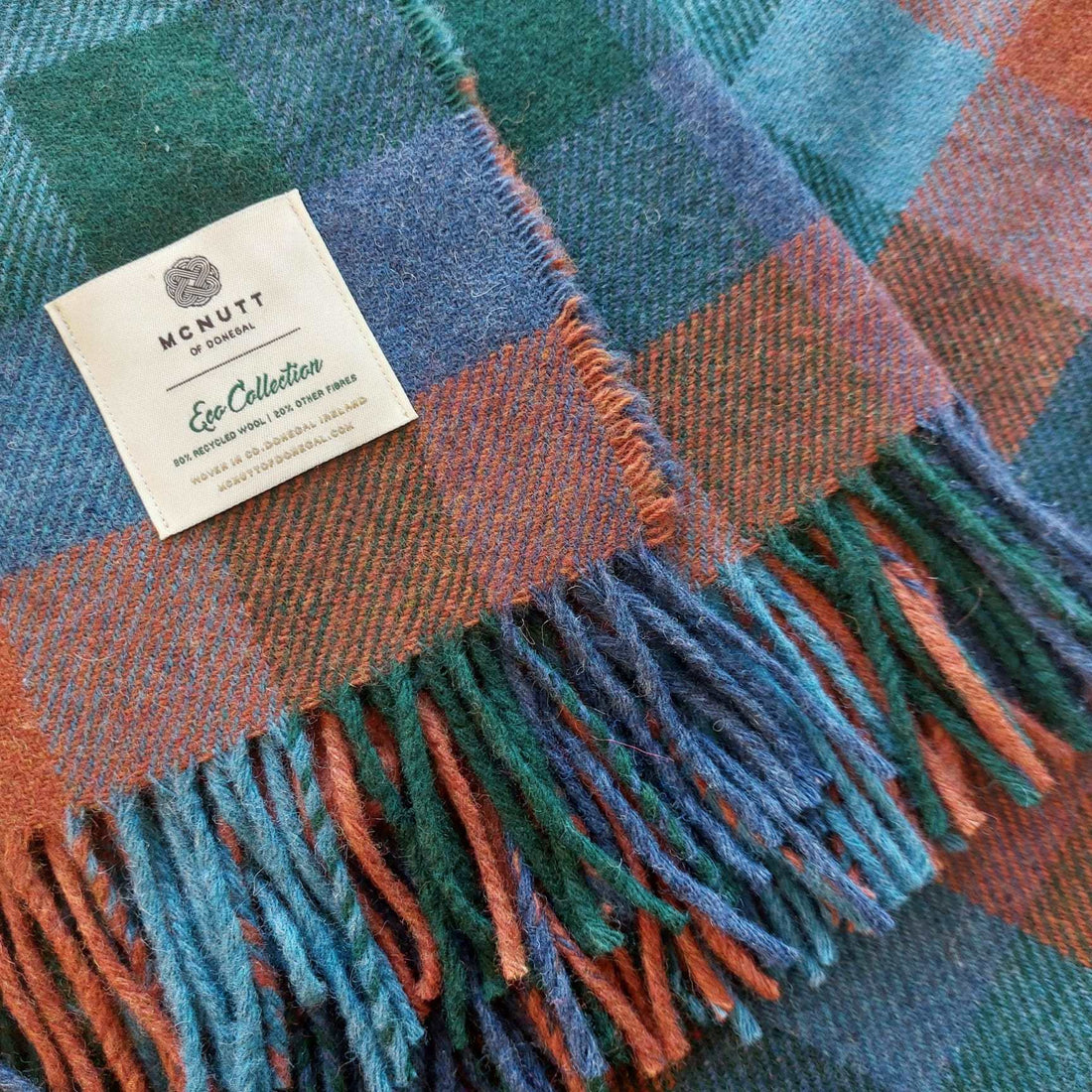 Recycled Wool Throw - Elements Plaid - McNutts of Donegal – Faerly