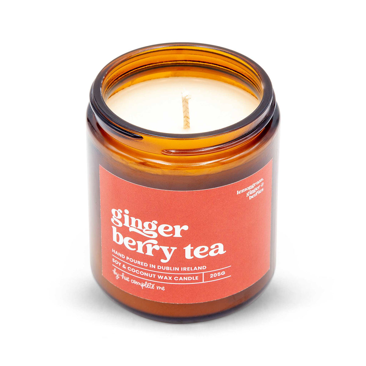 Ginger Berry Tea Candle - Lemongrass, Ginger & Berries - 205g/45 Hours ...
