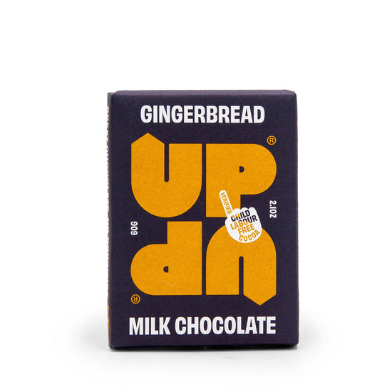 Gingerbread Milk Chocolate Bar 60g to 120G - Up-Up Chocolate – Faerly
