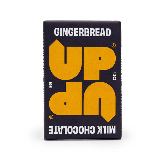 Gingerbread Milk Chocolate Bar 60g to 120G - Up-Up Chocolate – Faerly