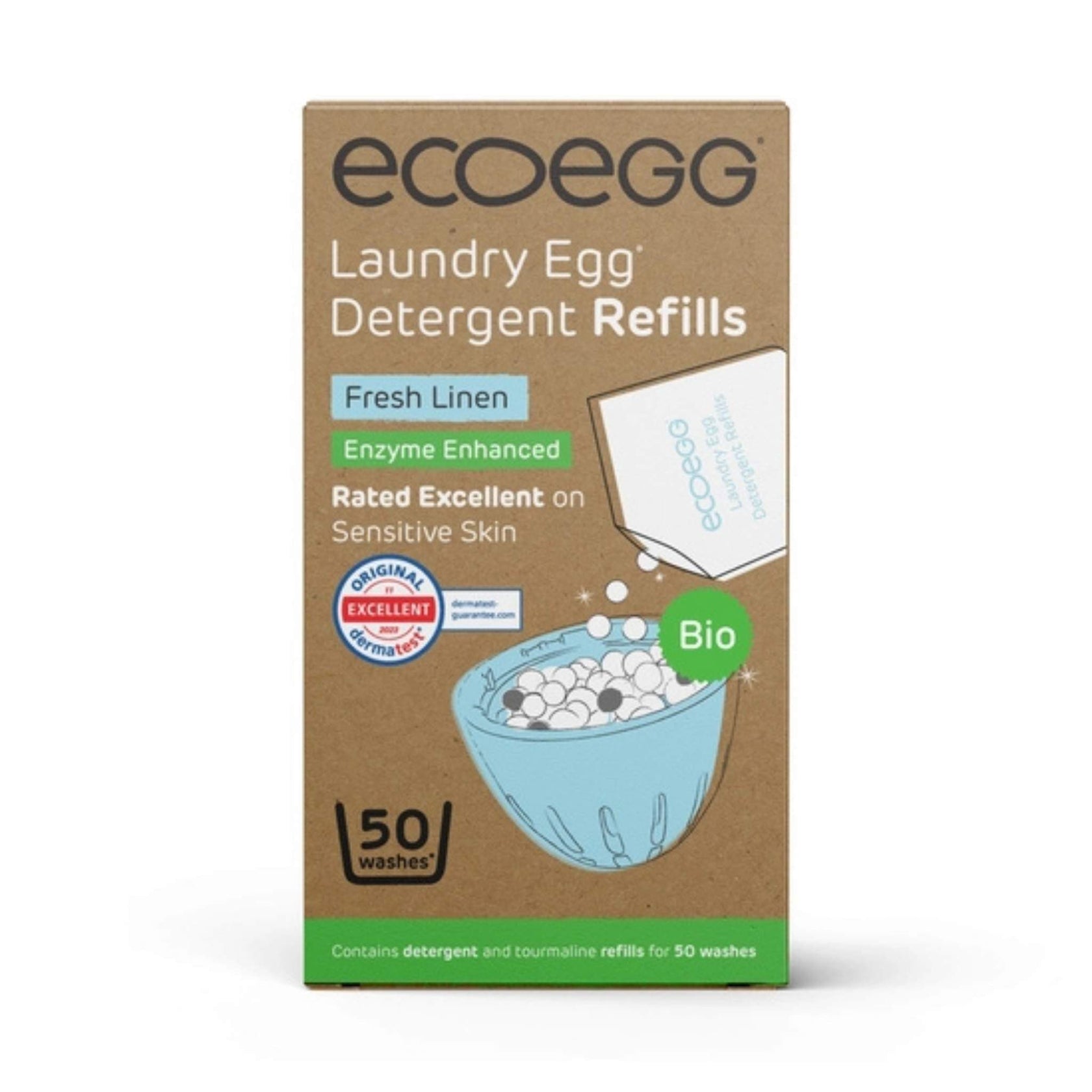EcoEgg - BIO Laundry Egg Refills - Fresh Linen 50 washes – Faerly