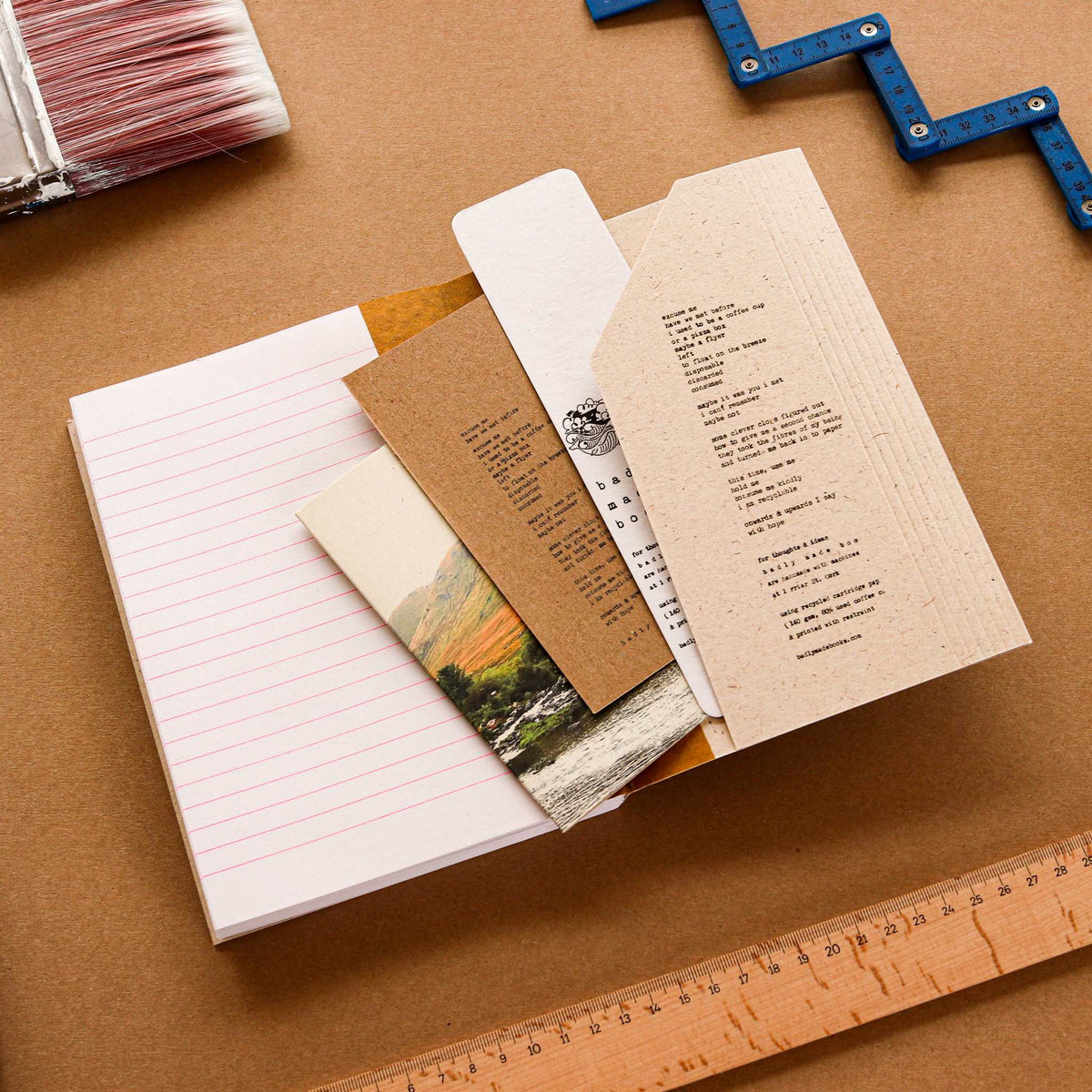 A5 100% Recycled Notebook - Castletown - Badly Made Books – Faerly