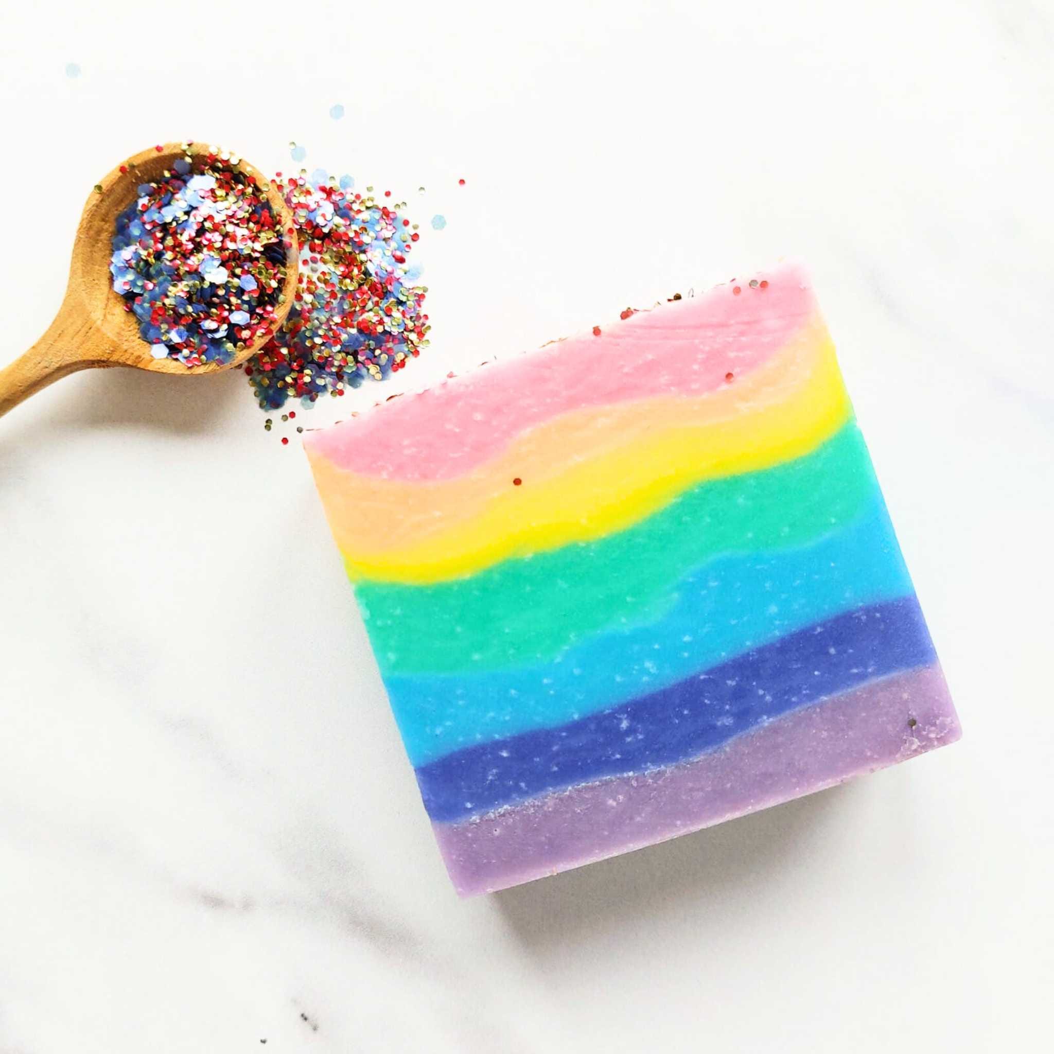 Bród Rainbow Pride Soap - Sweet Orange - Handmade by Janni Bars – Faerly