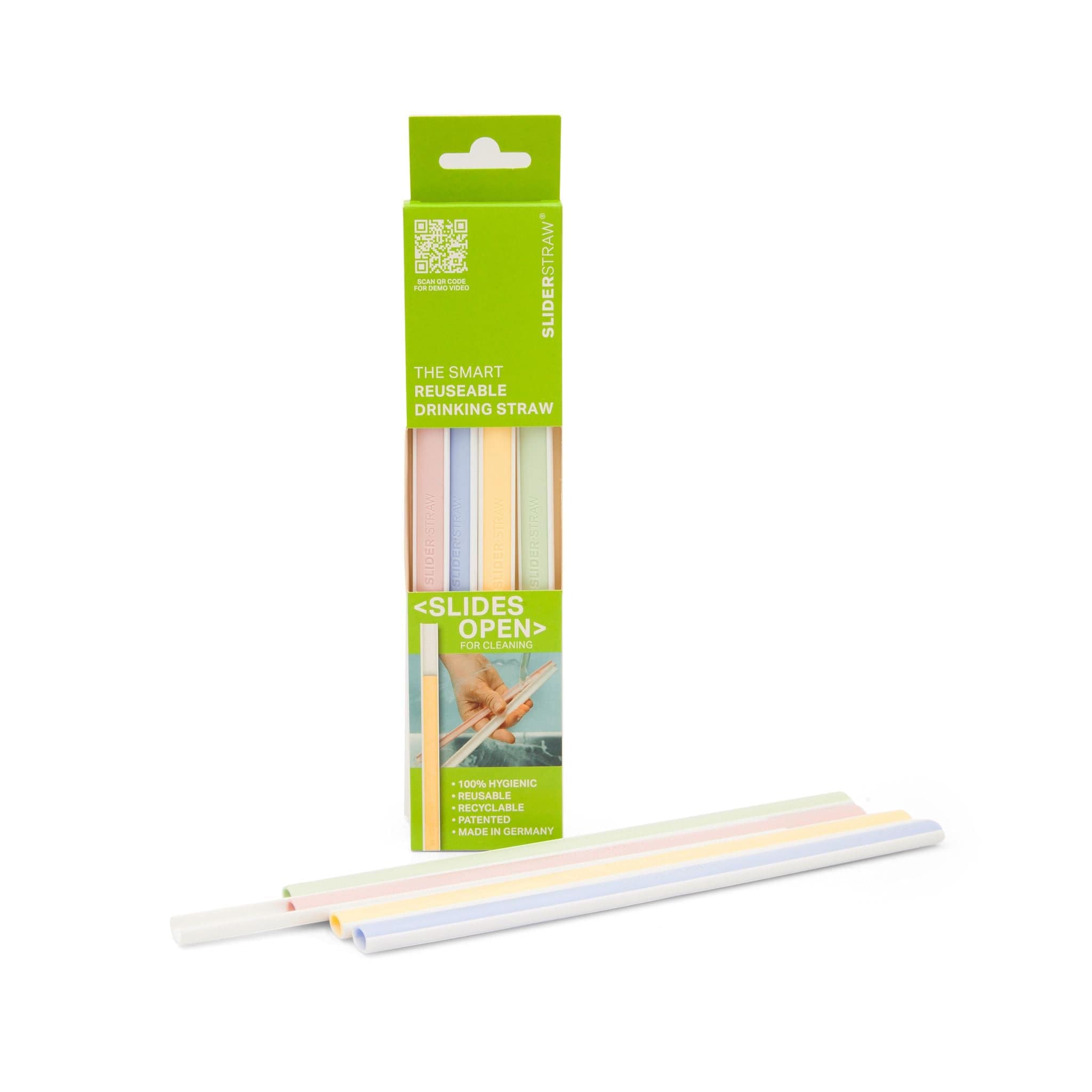 SliderStraw - The Smart Reusable Drinking Straw - 4 Pack – Faerly