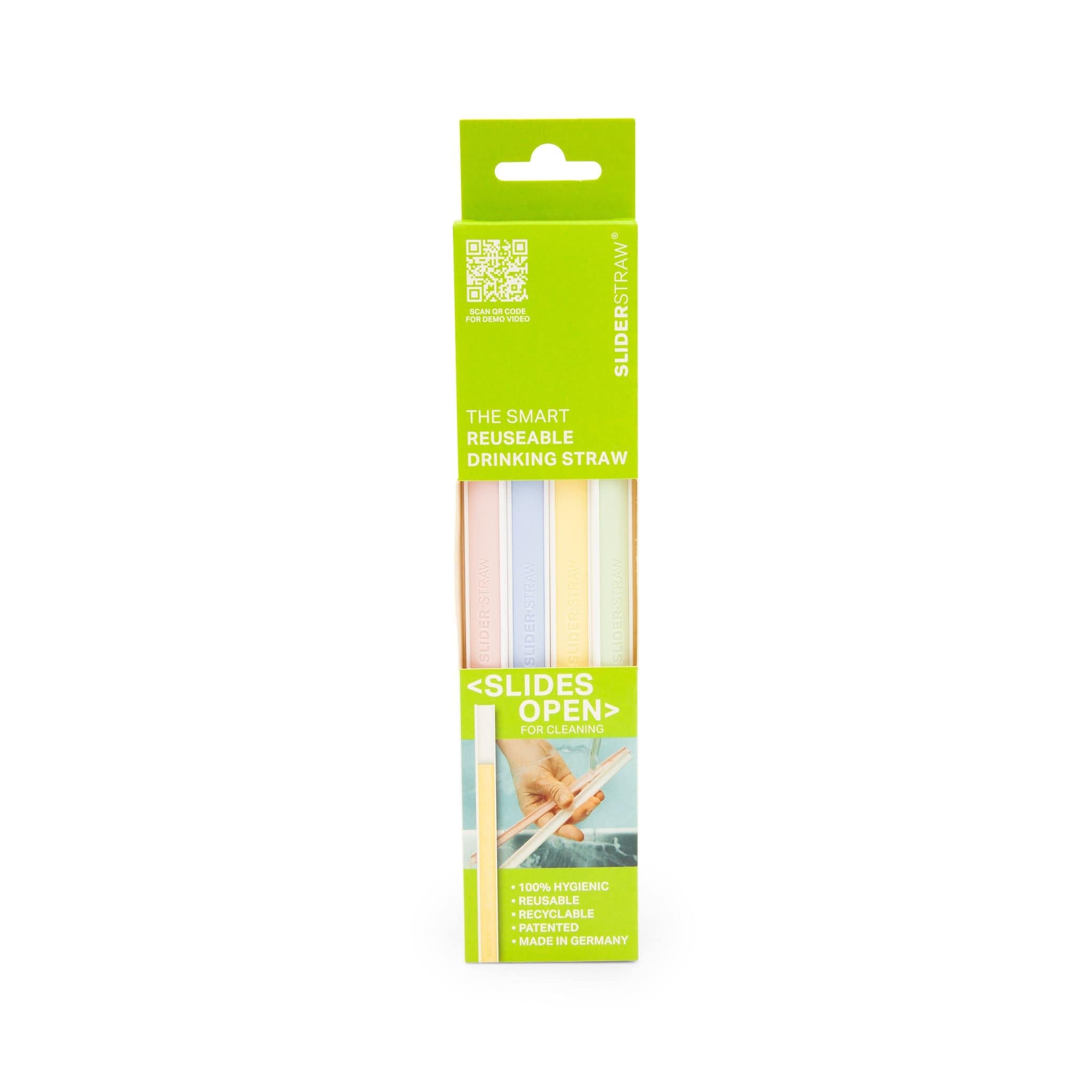SliderStraw - The Smart Reusable Drinking Straw - 4 Pack – Faerly
