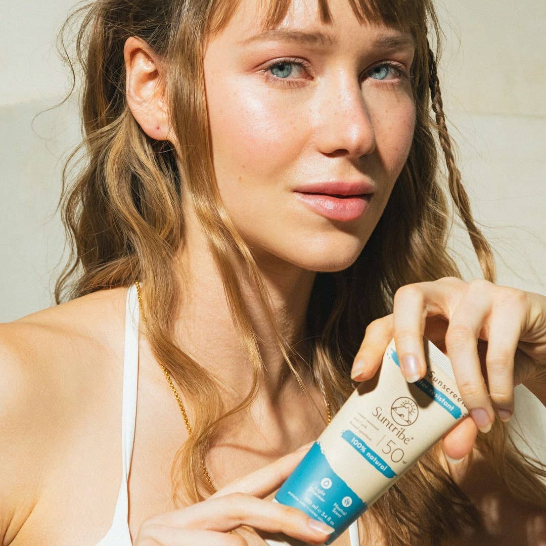 Suntribe Active Natural Mineral Body & Face Sunscreen SPF 50 (100ml ...