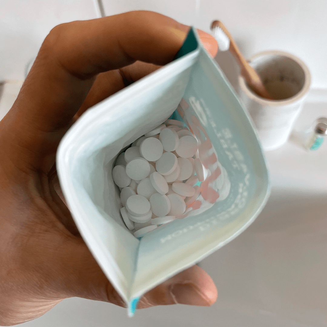 Peppermint Toothpaste Tablets - Pack of 125 - with Flouride - Ecovibe – Faerly