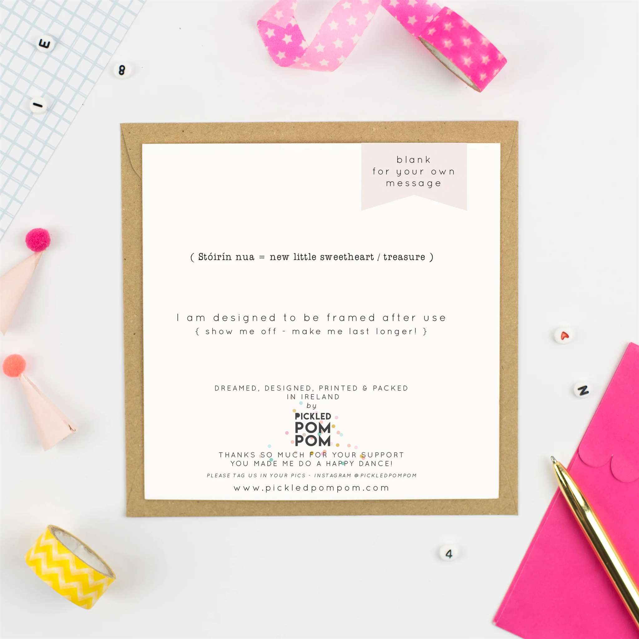 Stóirín nua - New Little Treasure - Pickled Pom Pom Cards – Faerly