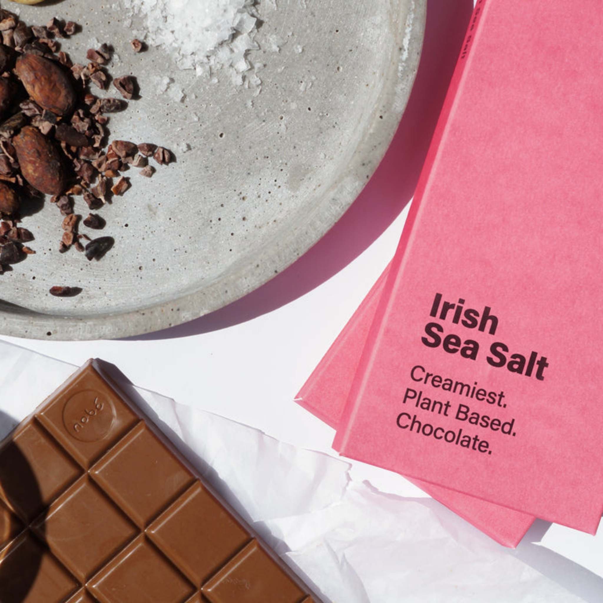 Irish Sea Salt Large Bar 80g - Nobó Chocolate – Faerly