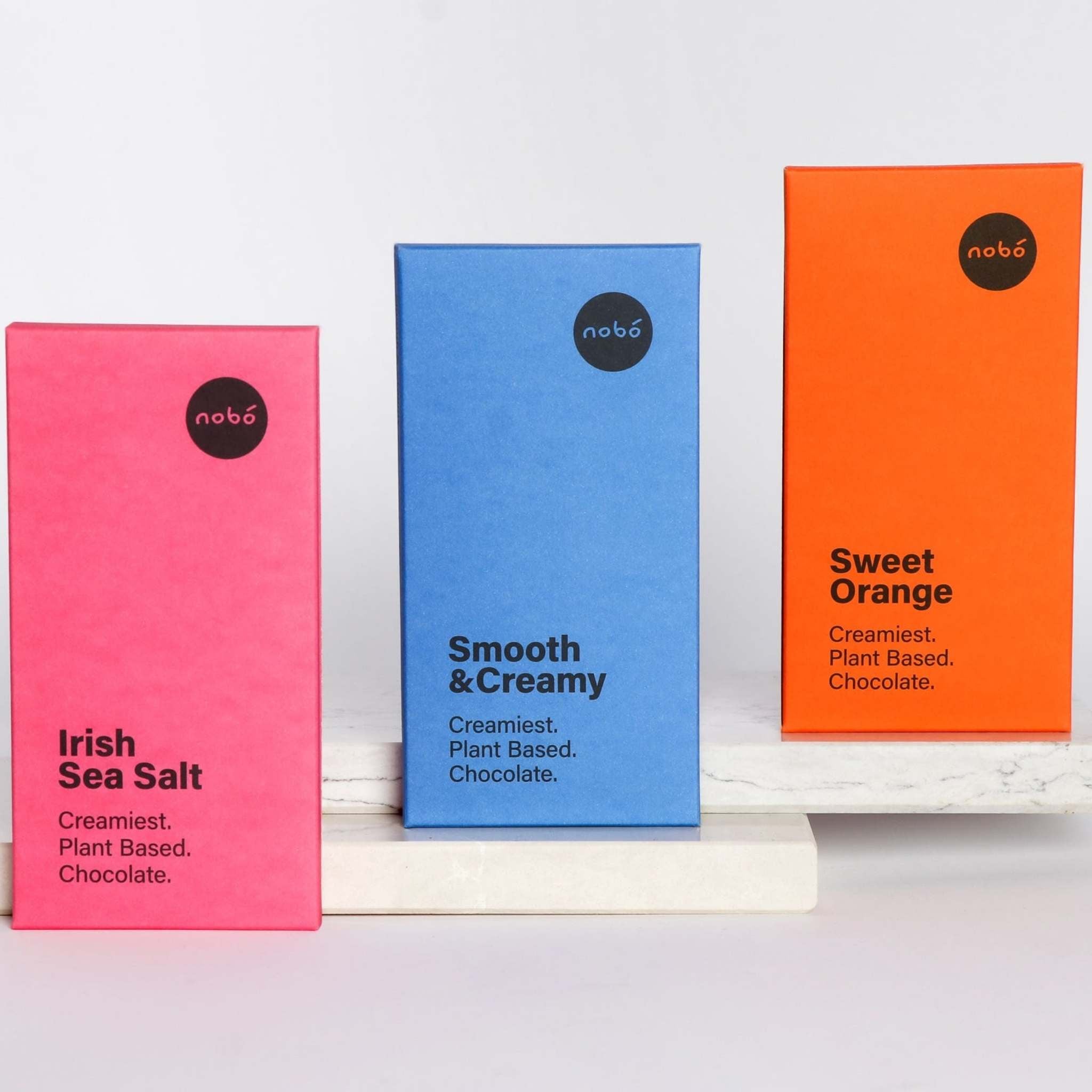 Trio of Large Plant Based Chocolate Bars 240g - Nobó Chocolate – Faerly