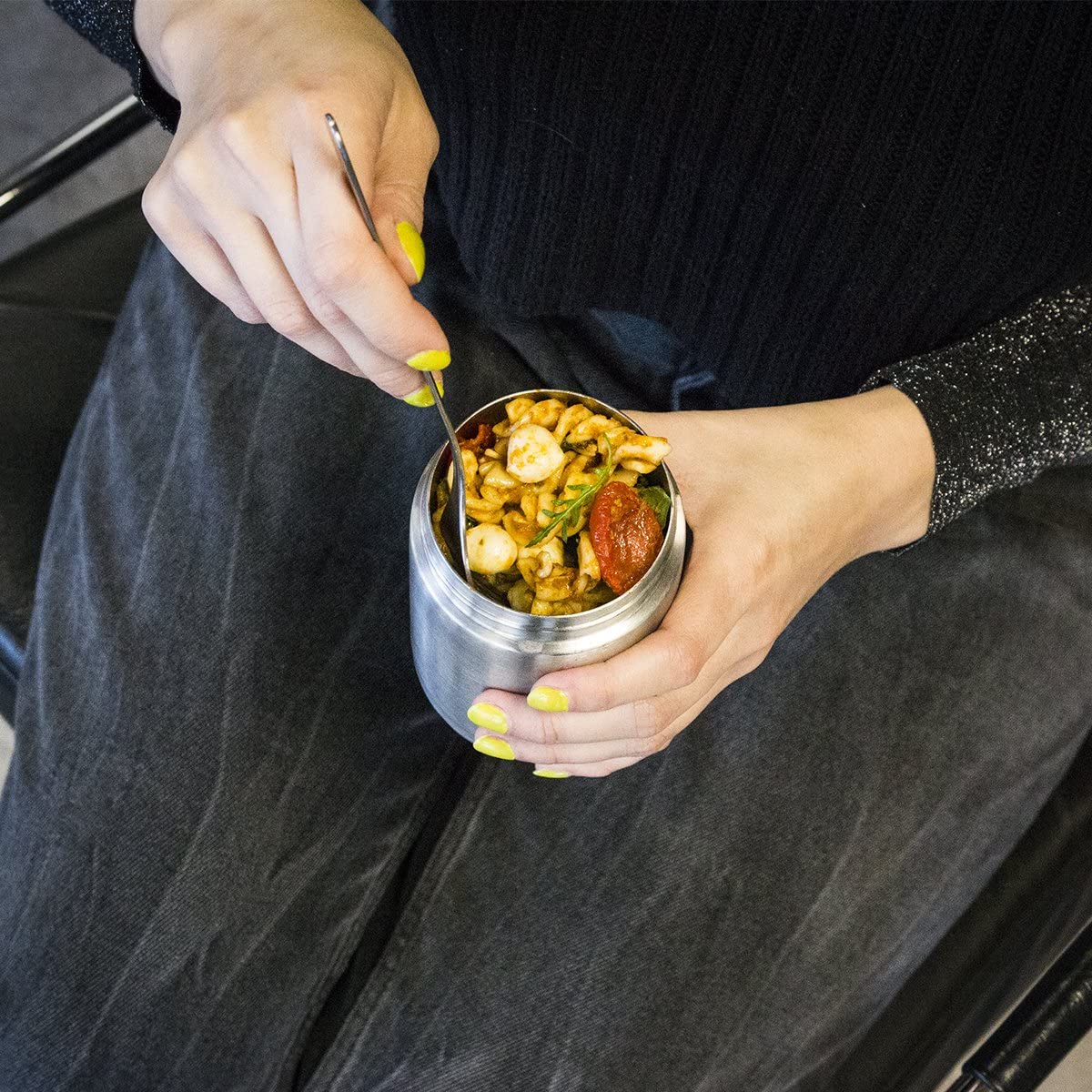 Chilly’s Reusable Hot & Cold Food Pot - 500ml - Stainless Steel – Faerly