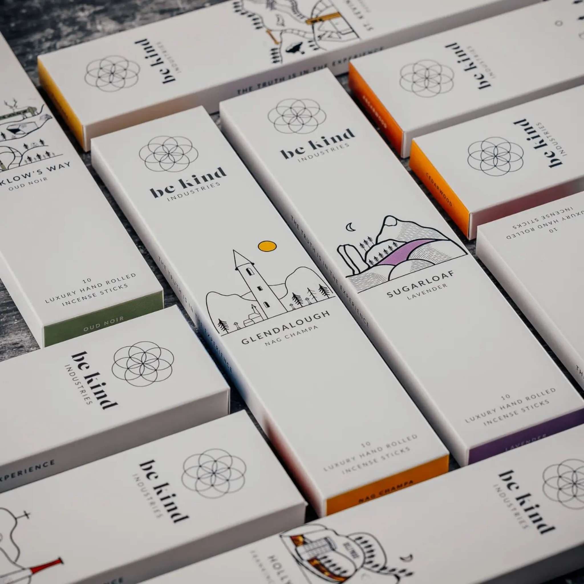 Oud Noir - Be Kind Luxury Incense Sticks - Wicklow's Way – Faerly
