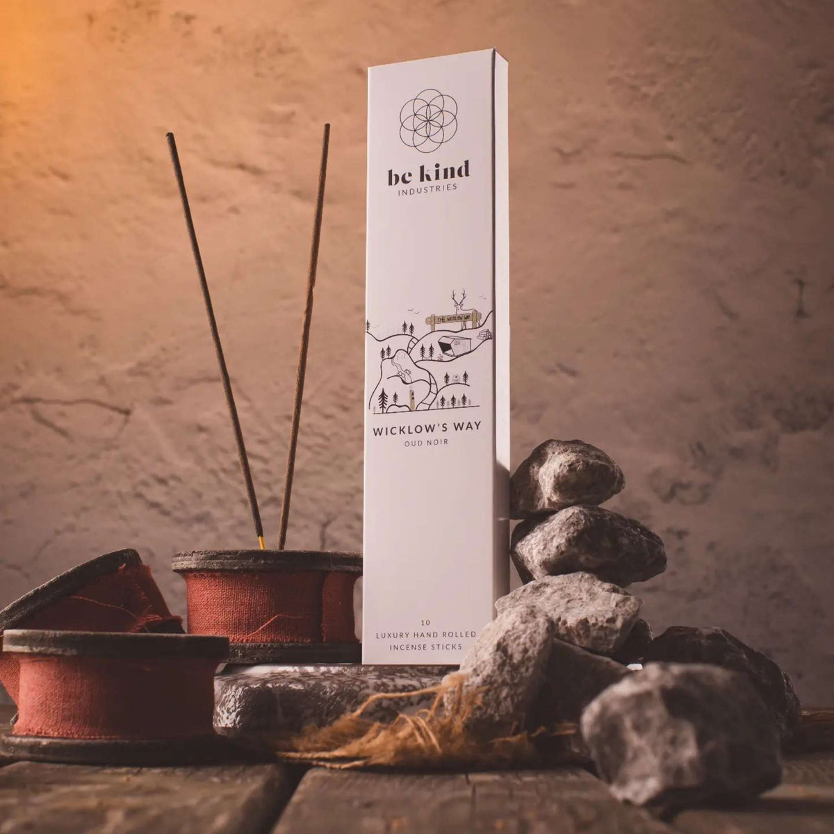 Oud Noir - Be Kind Luxury Incense Sticks - Wicklow's Way – Faerly