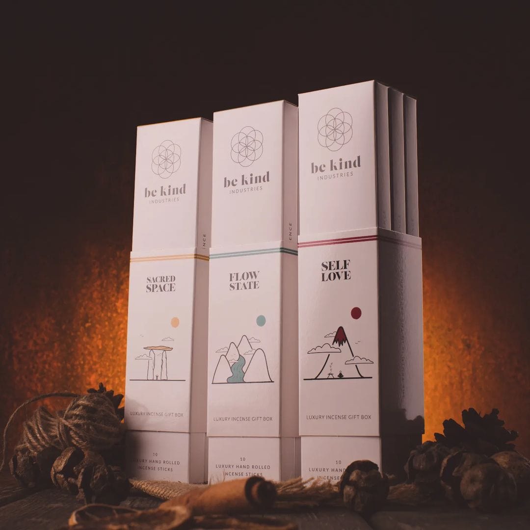 Flow State Luxury Incense Gift Set - Cedar, Oud & Orange Blossom - Be ...