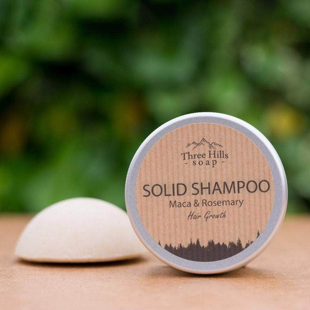 Three Hills Soap - Solid Shampoo for Hair Growth - Maca & Rosemary – Faerly