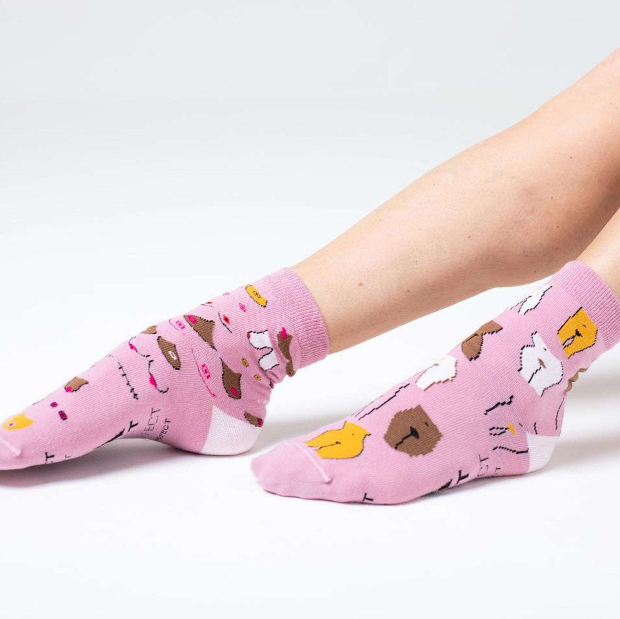 I'm Perfect - Boobs & Bits Socks - Irish Socksciety – Faerly