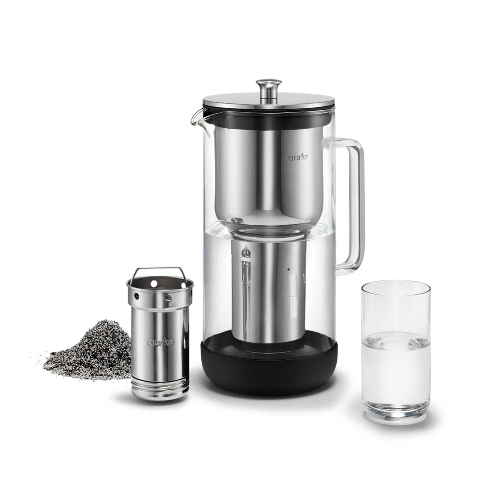 Aarke 1.18L Water Purifier - Glass & Stainless Steel – Faerly